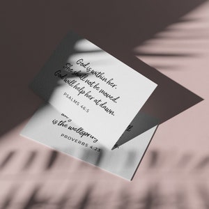 48 Scripture Cards, Memory Verse, Encouraging Bible Verse Cards for ...