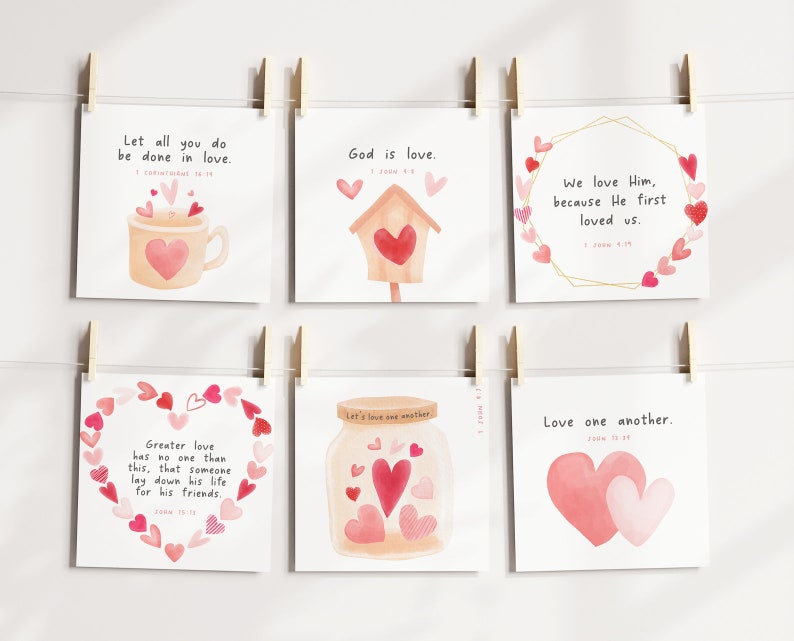 Memory Verses, Love Bible Verses, Valentines Scripture Cards, Bible ...