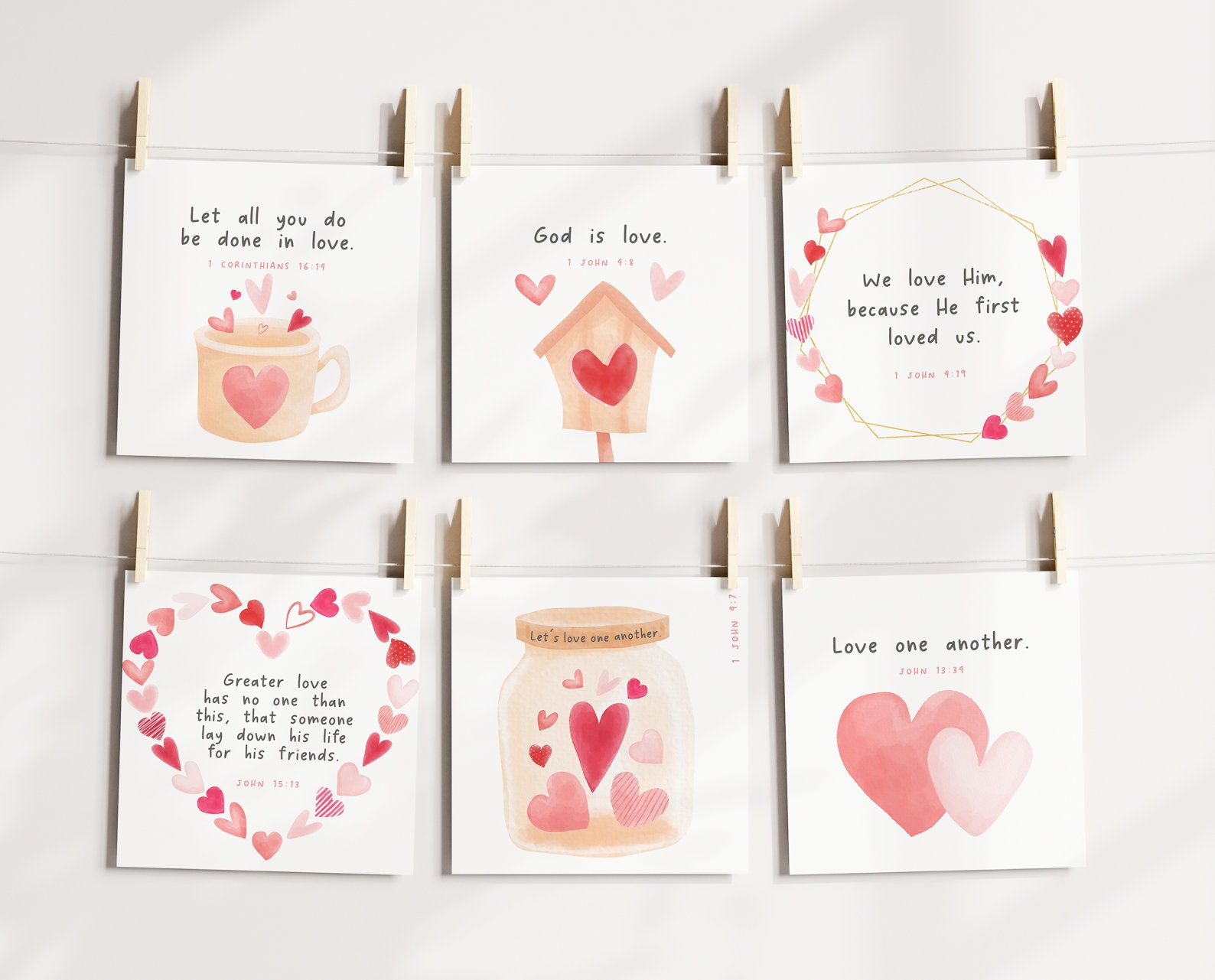 Memory Verses, Love Bible Verses, Valentines Scripture Cards, Bible ...