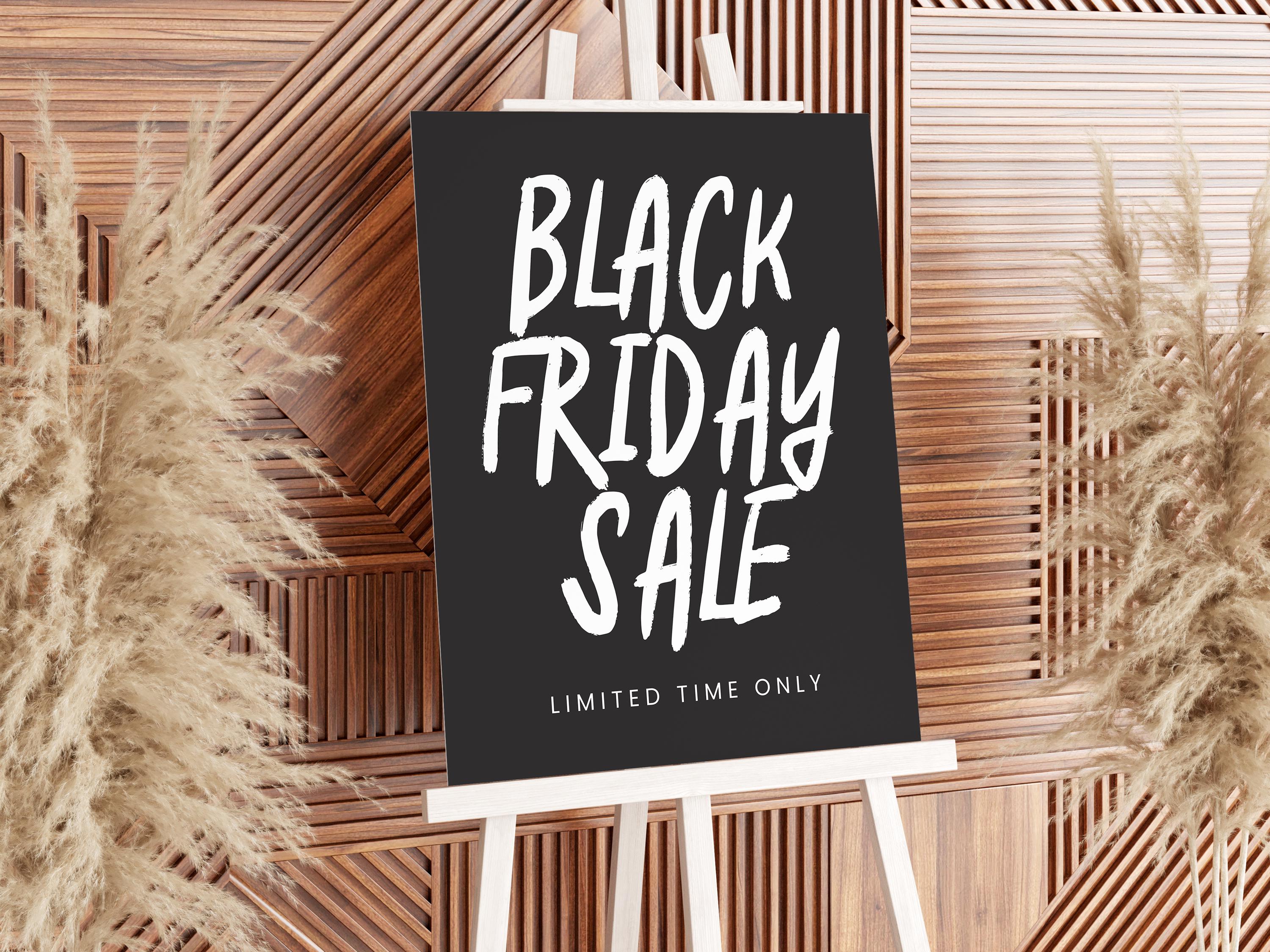 Minimalist Black Friday Sign, Black Friday Sale, Black Friday Poster ...