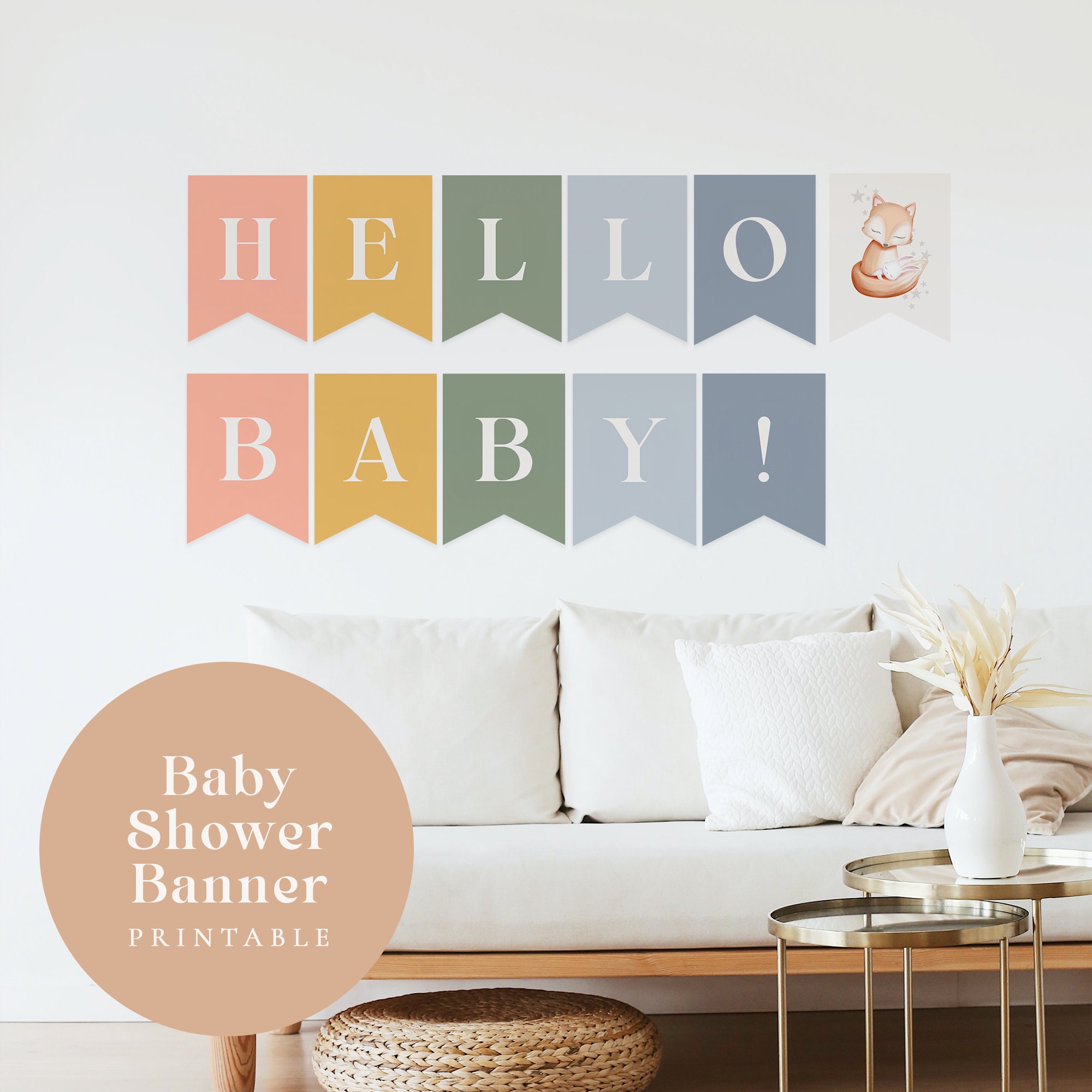 Welcome Baby Banner, Baby Shower Banner, Baby Banner Printable, Welcome ...