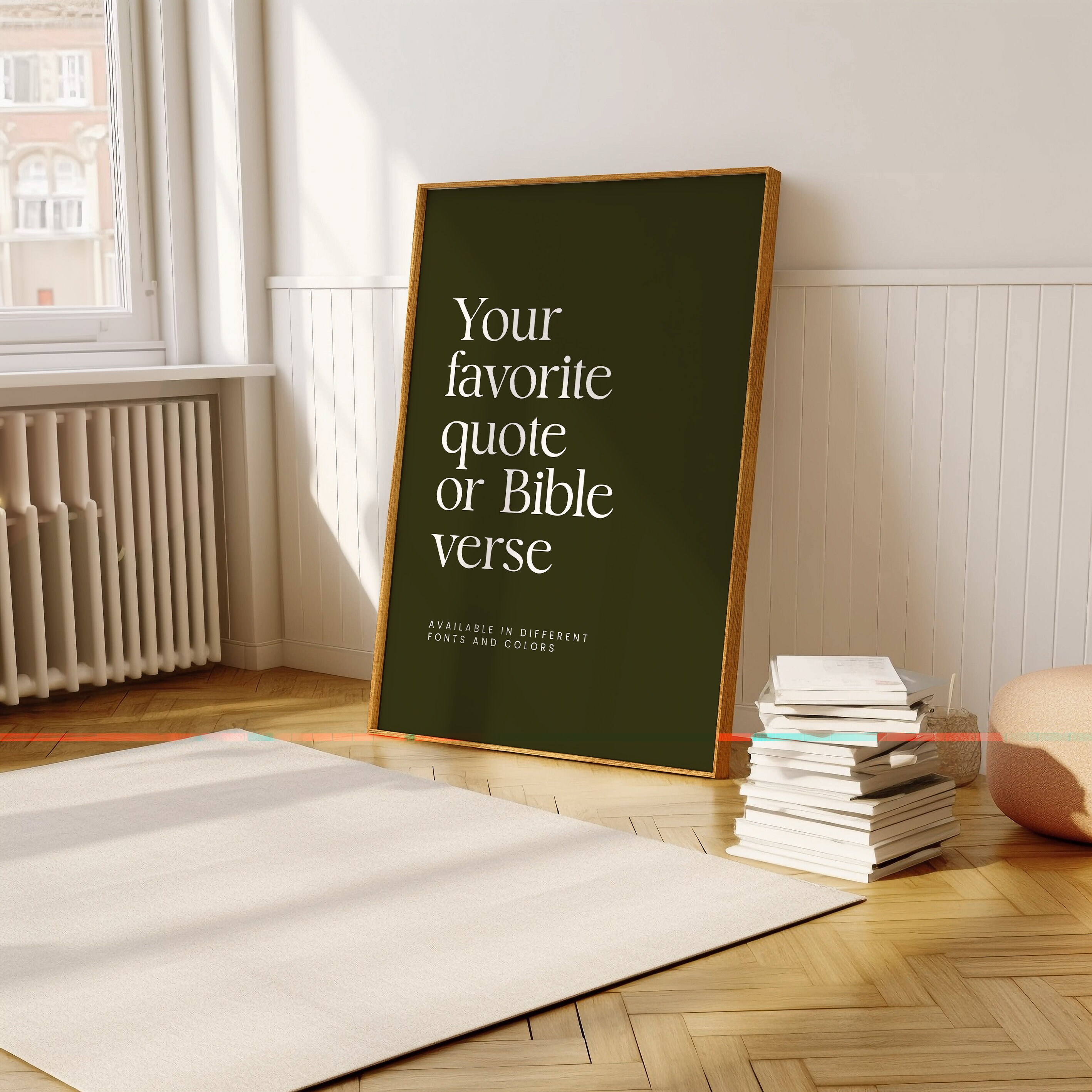 Custom Bible Verse Wall Art Customized Poster Quote Personalized ...
