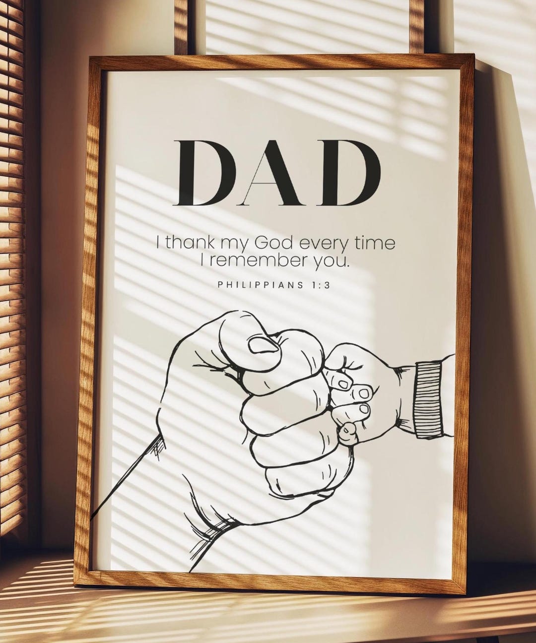 Christian Gift for Dad Bible Verse for Dad Christian Birthday Gift for ...