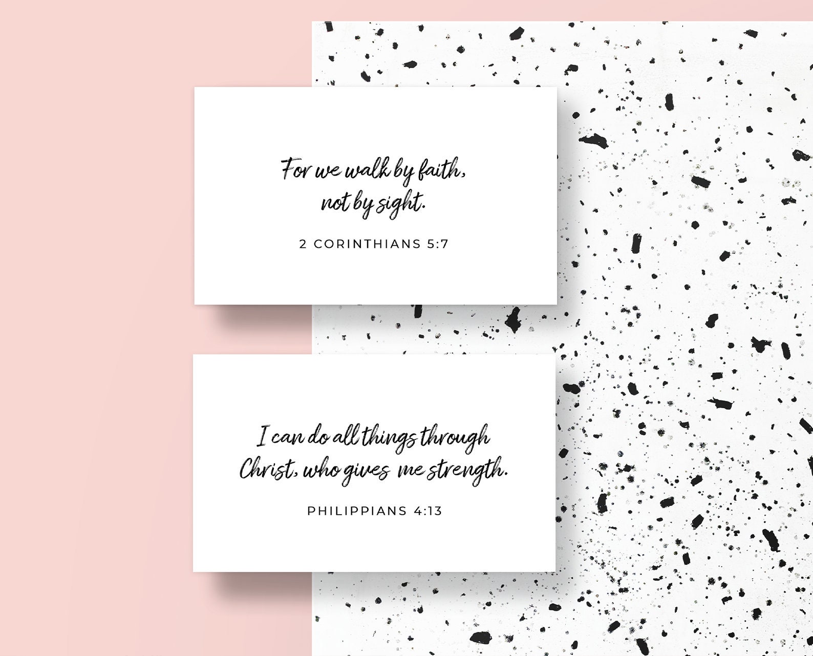 48 Scripture Cards, Memory Verse, Encouraging Bible Verse Cards for ...