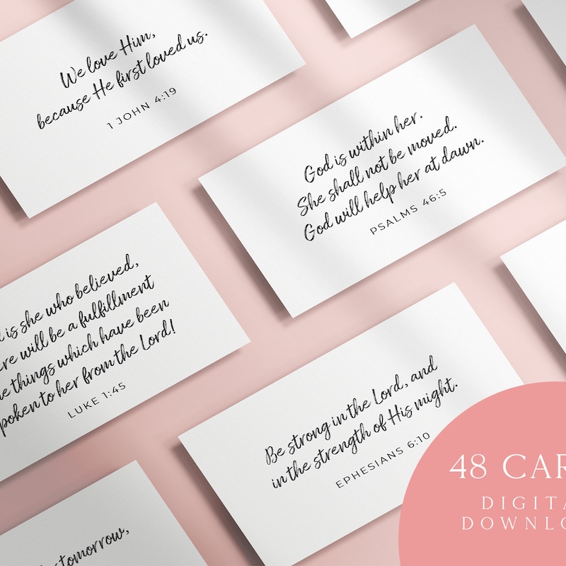 Bible Verse Cards - Etsy