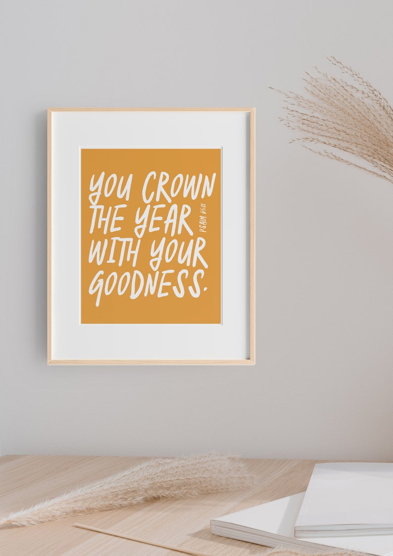 Bible Verse Wall Art, Scripture Wall Art, Blessings Wall Decor, Good is ...