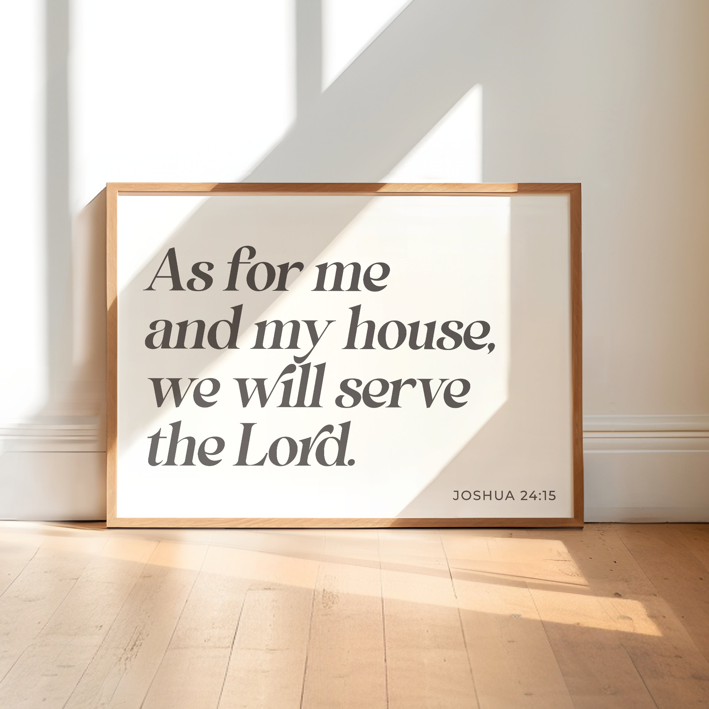 As for Me and My House We Will Serve the Lord, Bible Verse, Scripture ...