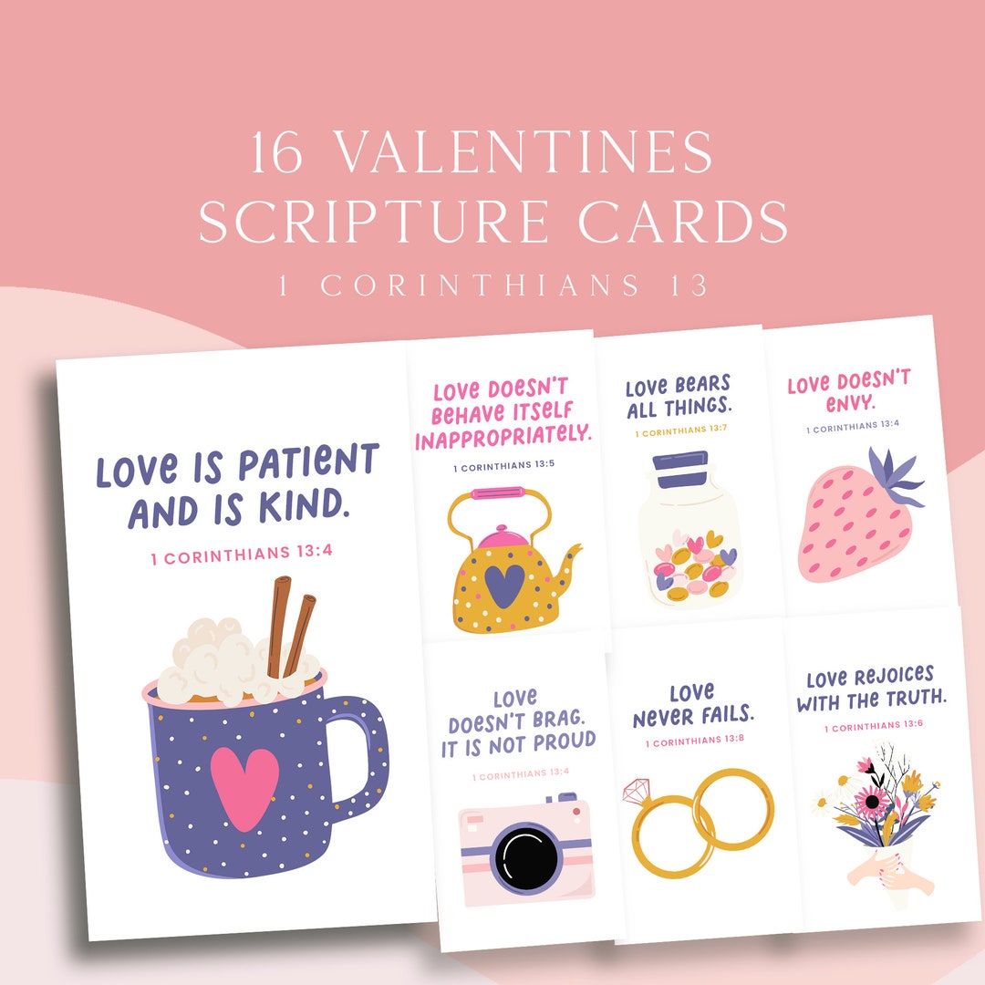 Christian Valentines Cards, Love Bible Verses, Valentines Scripture ...