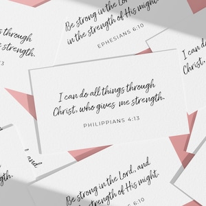 48 Scripture Cards, Memory Verse, Encouraging Bible Verse Cards for ...