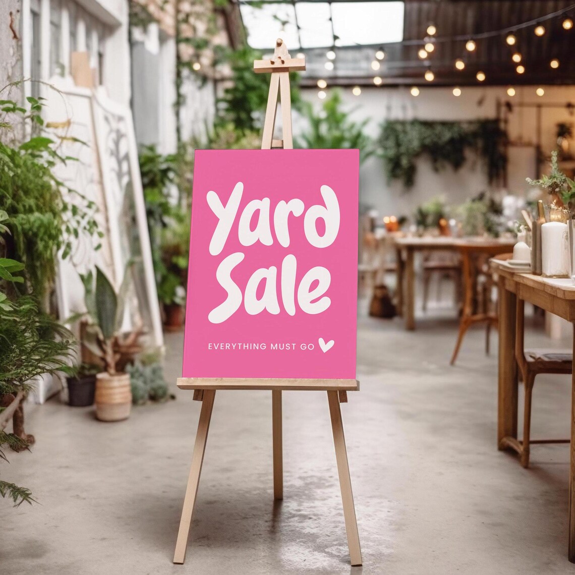 Yard Sale Sign, Yard Sale Banner, Yard Sale Poster, Garage Sale Sign ...