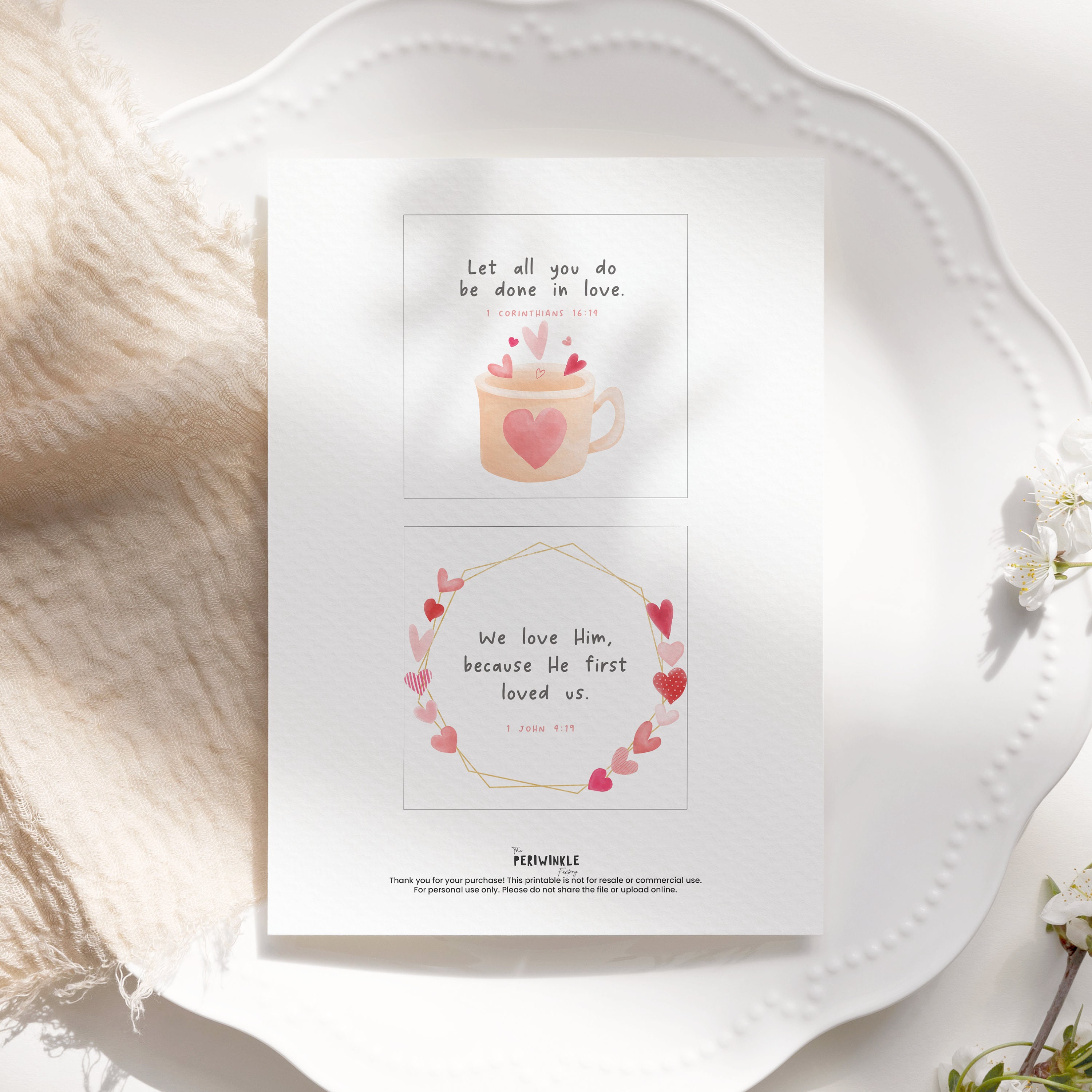 Memory Verses Love Bible Verses Valentines Scripture Cards - Etsy