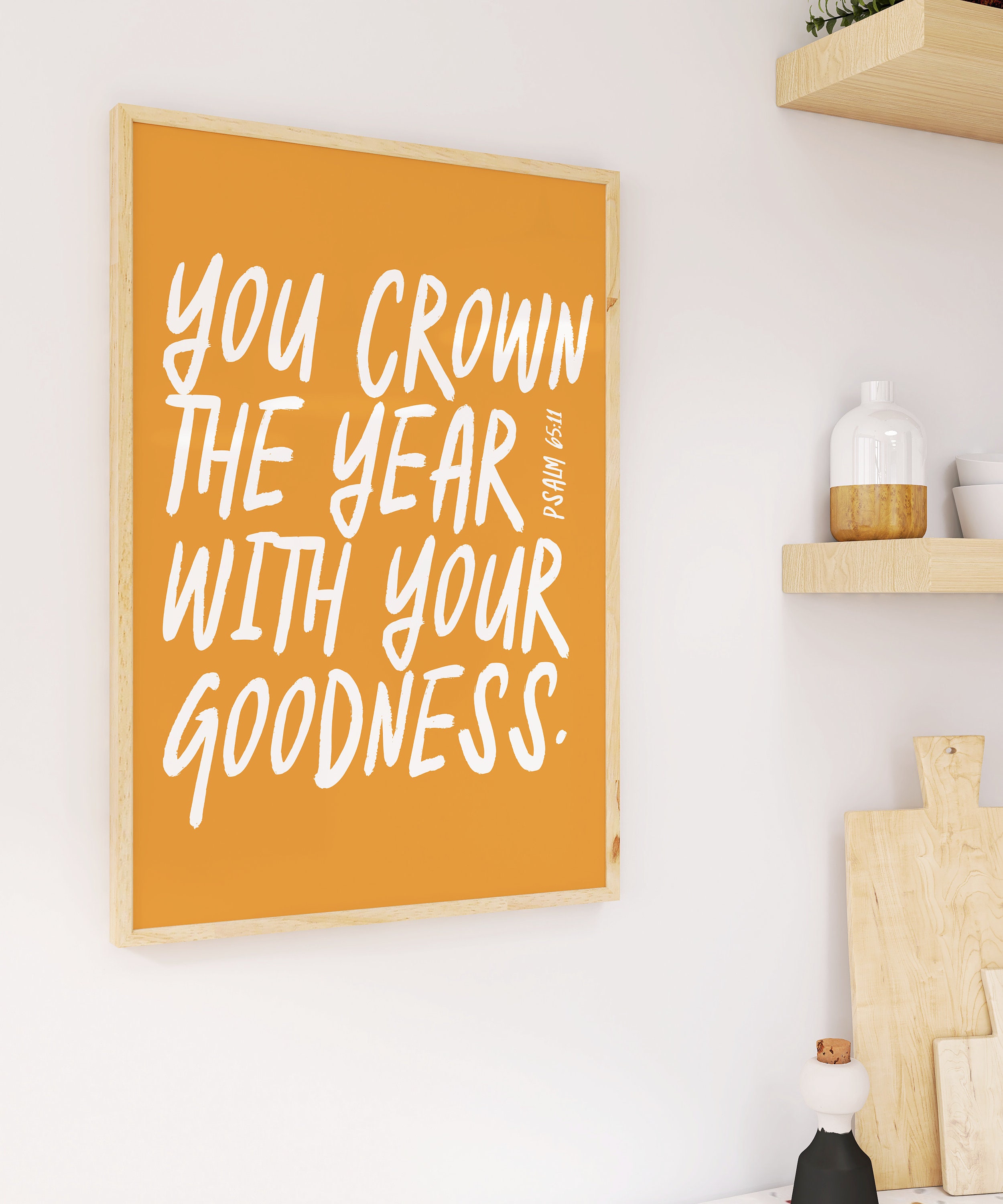 Bible Verse Wall Art, Scripture Wall Art, Blessings Wall Decor, Good is ...