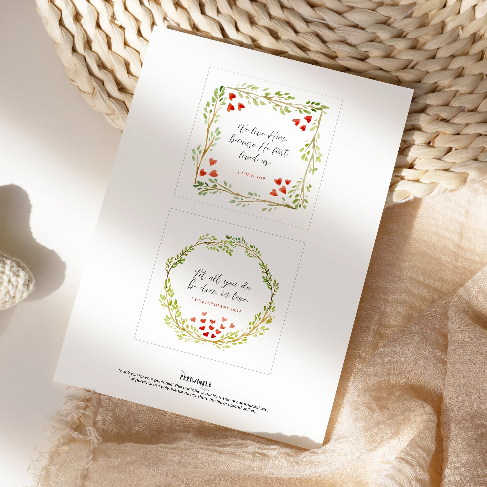 Love Bible Verse Cards, Valentines Scripture Cards, Valentines Bible ...
