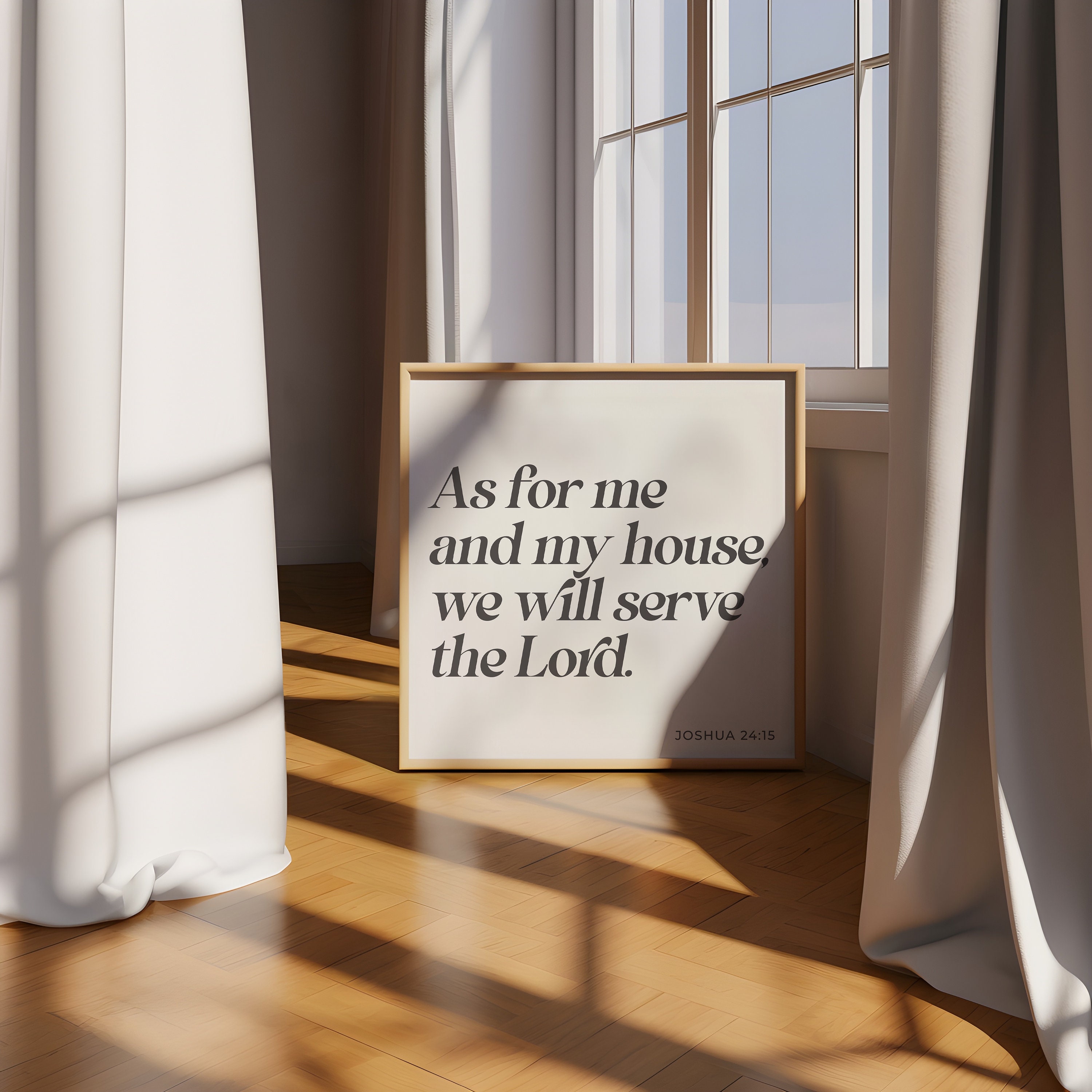 As for Me and My House We Will Serve the Lord, Bible Verse, Scripture ...