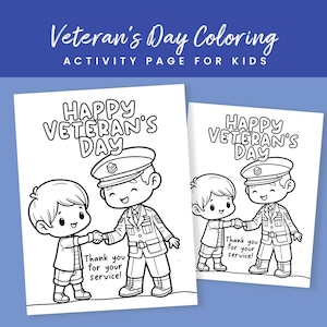 Veterans Day Craft for Kids, Happy Veterans Day Card, Veterans Day ...