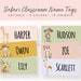 Safari Classroom Name Tags, Editable Elementary School Name Tag ...