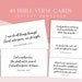 48 Scripture Cards, Memory Verse, Encouraging Bible Verse Cards for ...