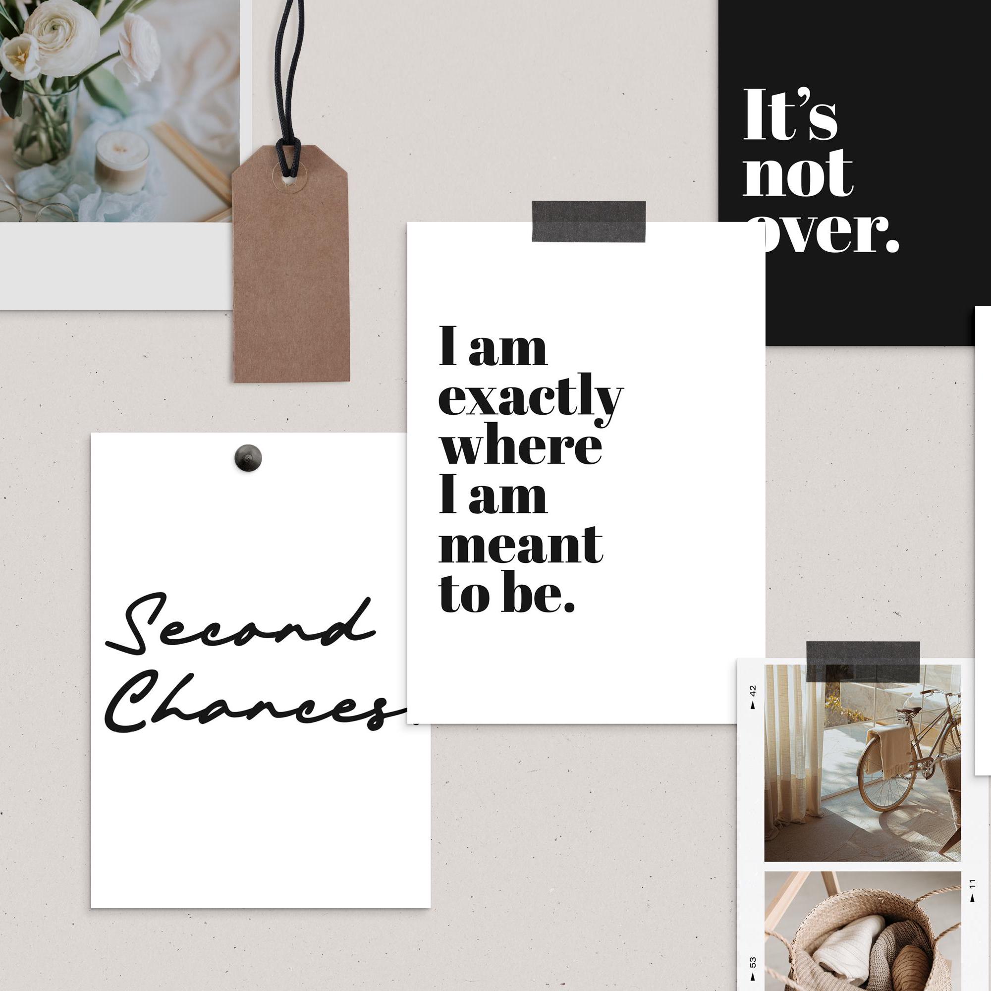 Minimalist Vision Board Kit, Vision Board Ideas, Elegant Vision Board ...