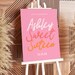 Sweet Sixteen Welcome Sign Modern Pink Sweet 16 Birthday Party Entrance ...