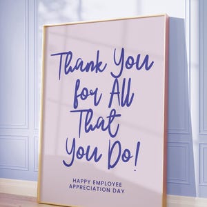 Employee Appreciation Day Decoration, Employee Appreciation Day Sign ...