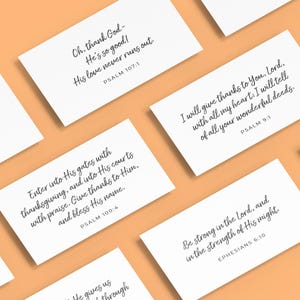 Thanksgiving Bible Verse Cards, Gratitude Scripture Cards, Thanksgiving ...