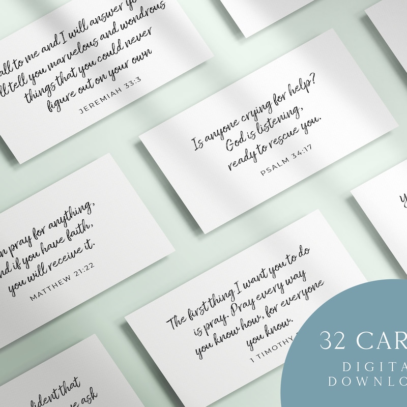 Bible Verse Cards - Etsy