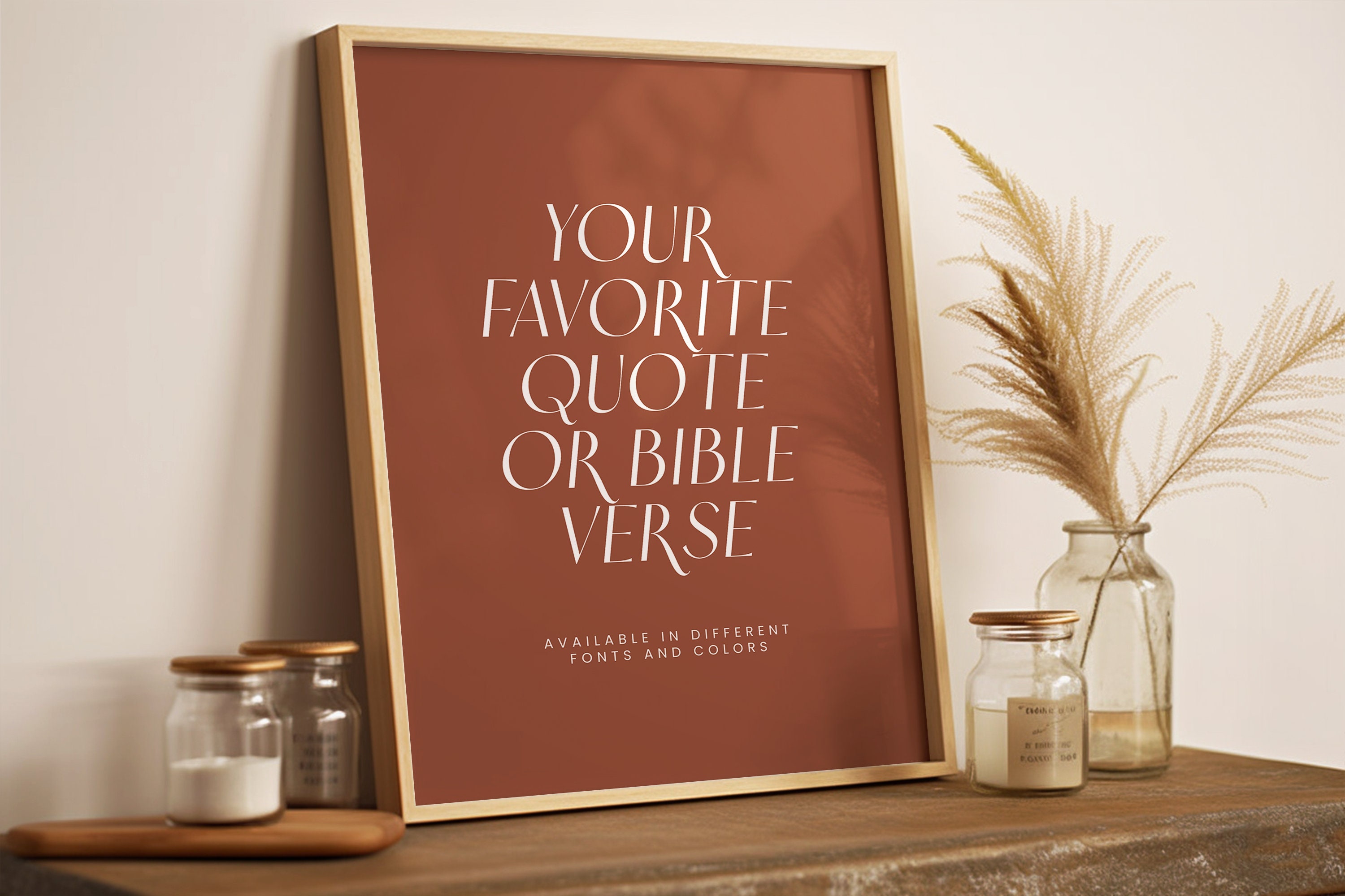 Custom Bible Verse Wall Art Customized Poster Quote Personalized ...