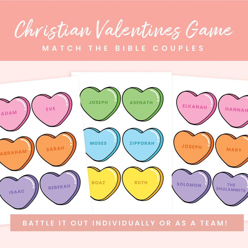 Bible Valentine Games - Etsy