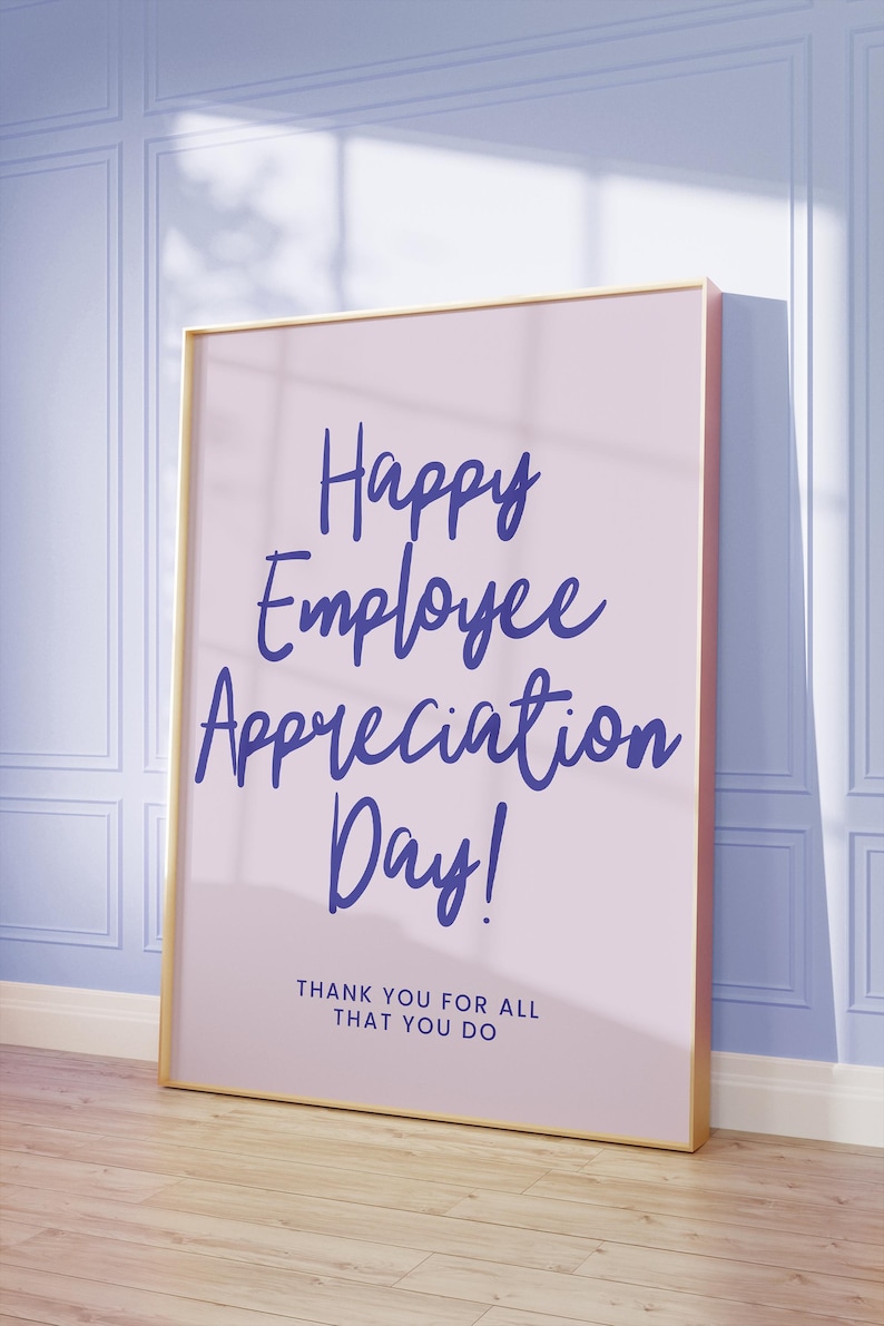 Employee Appreciation Sign, Employee Appreciation Day Banner, Employee ...