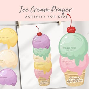 Ice Cream Prayer Craft for Kids, Sunday School Lessons for Kids ...