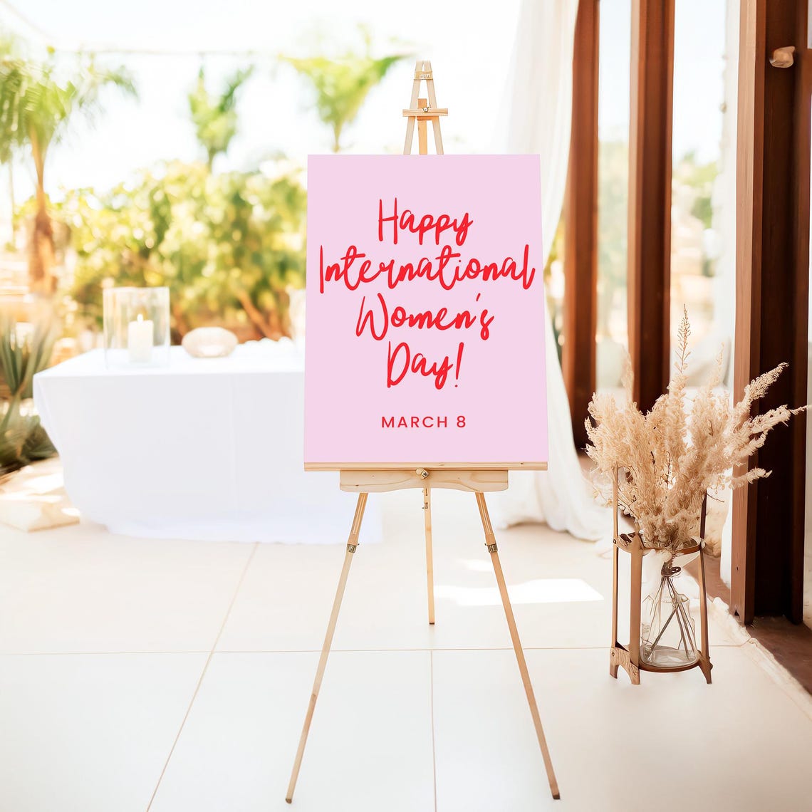 Happy International Women's Day Sign, International Women Day, Women's ...