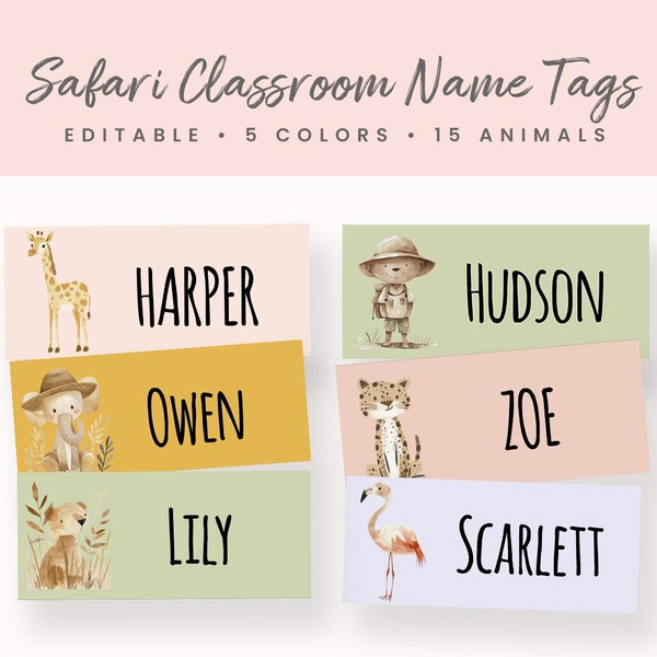 Safari Classroom - Etsy