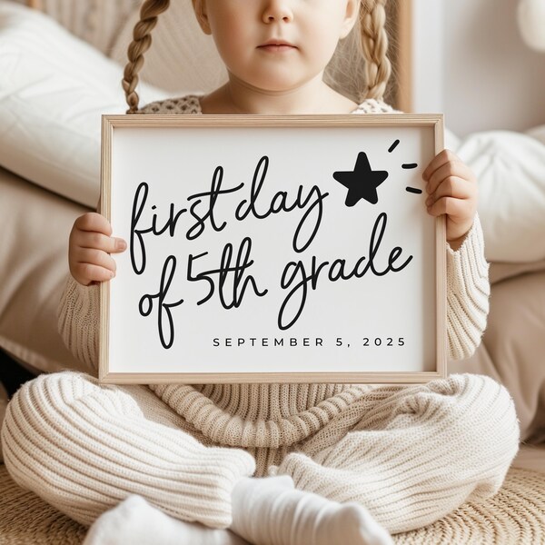 5th Grade Sign - Etsy