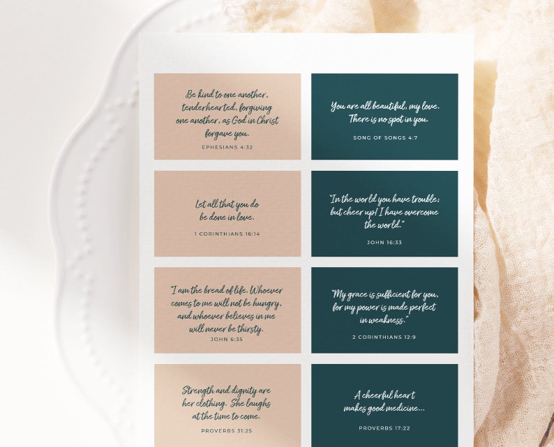 Bible Verse Cards, Scripture Cards, Memory Verse, Women, Scrapbooking ...