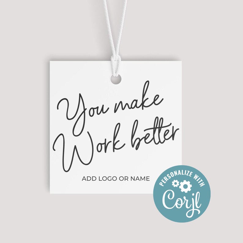Minimalist Gift Tag for Employee Staff Appreciation Employee ...