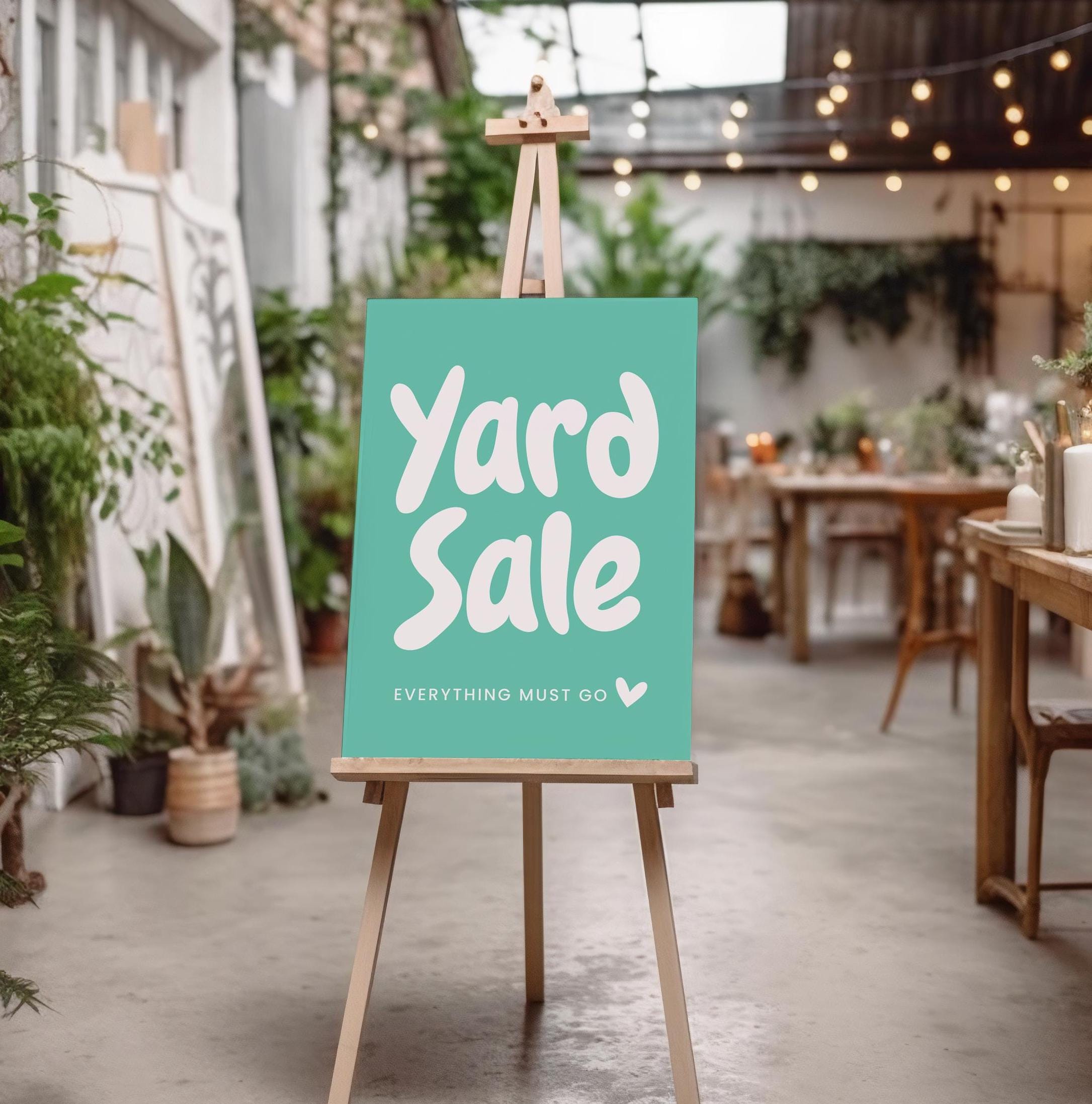 Yard Sale Sign, Yard Sale Banner, Yard Sale Poster, Garage Sale Sign ...