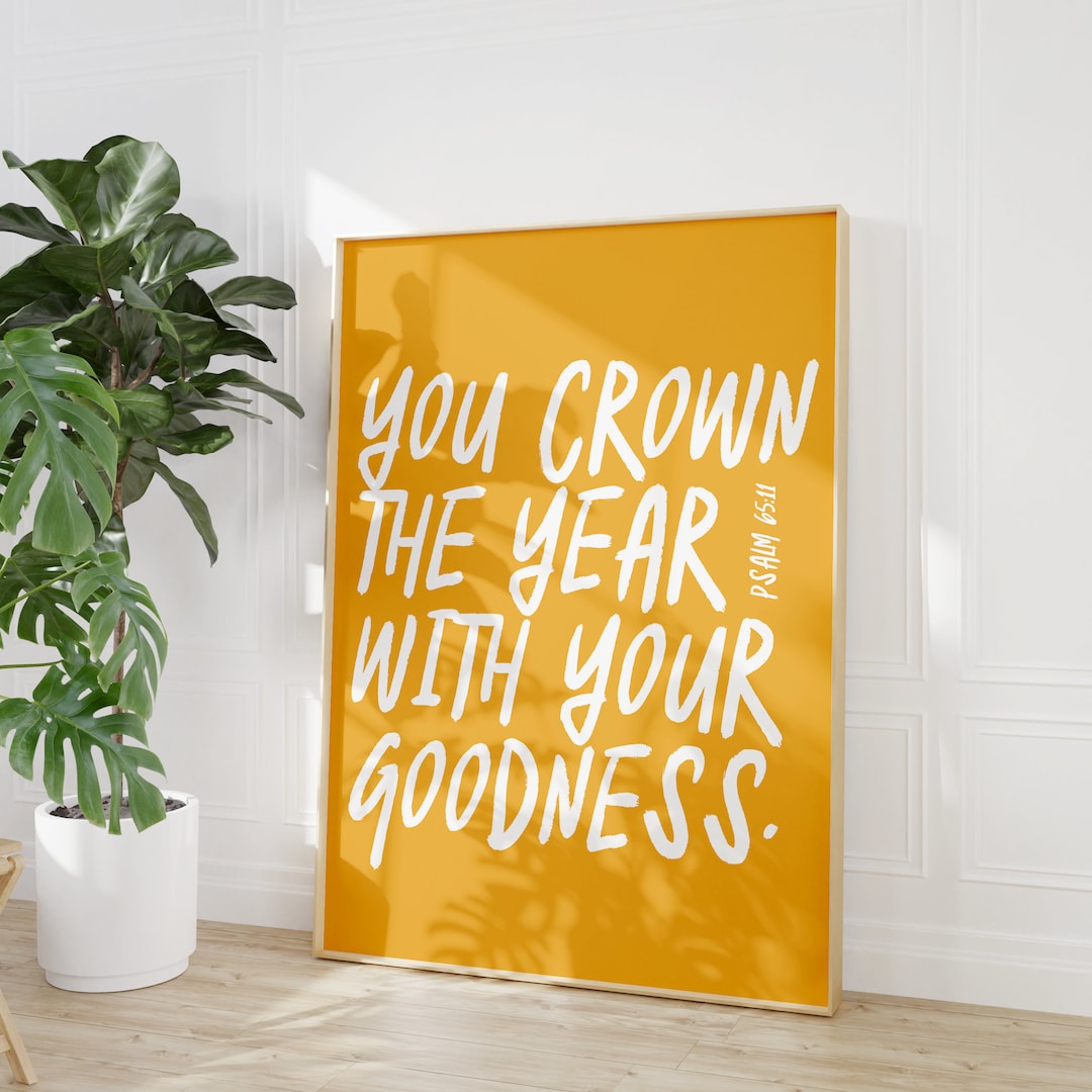 Bible Verse Wall Art, Scripture Wall Art, Blessings Wall Decor, Good is ...