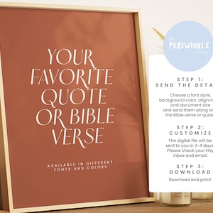 Custom Scripture Wall Art Personalized Housewarming Gift Christianity ...