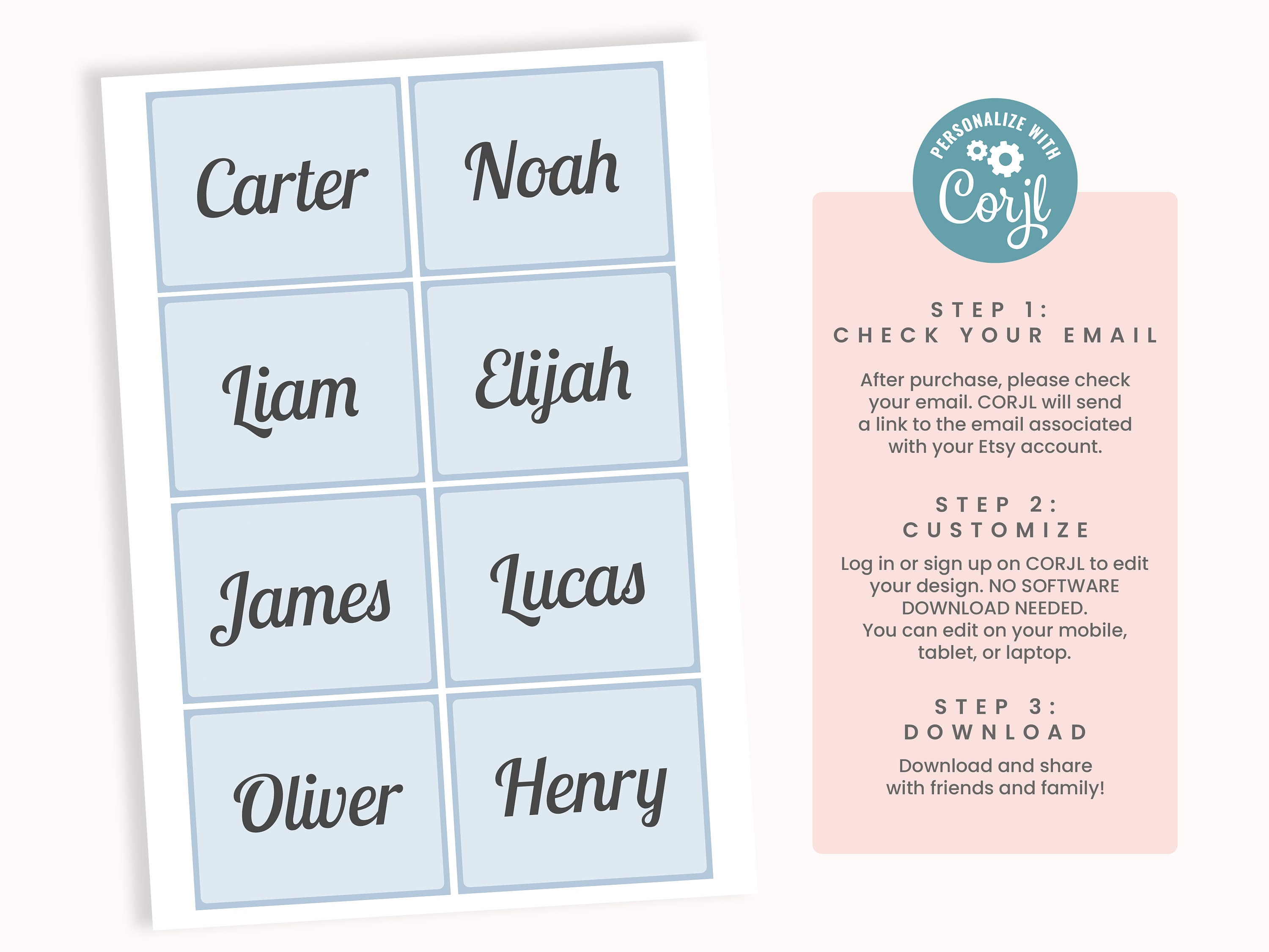 Editable Pastel Classroom Name Tags for Kids, Colorful Locker Labels ...