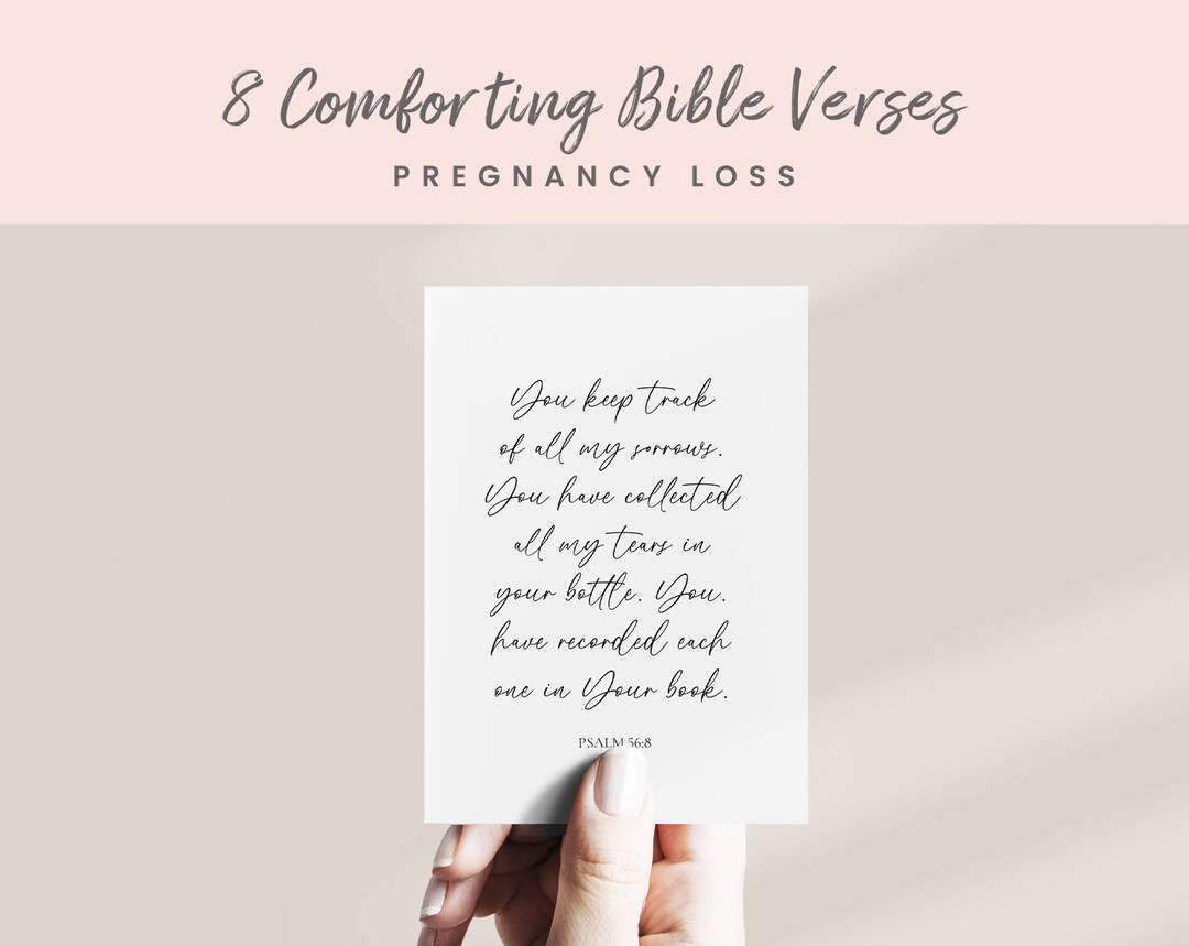 8 Miscarriage Bible Verse Cards, Miscarriage Gift, Scripture Cards ...