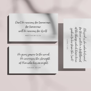 48 Scripture Cards, Memory Verse, Encouraging Bible Verse Cards for ...