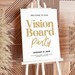 Editable Vision Board Party Welcome Sign, Vision Boarding Event Sign ...