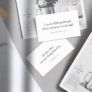 48 Scripture Cards, Memory Verse, Encouraging Bible Verse Cards for ...