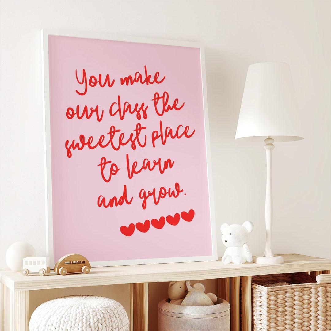 Valentines Classroom Decor, Valentines Classroom Poster, Valentines ...