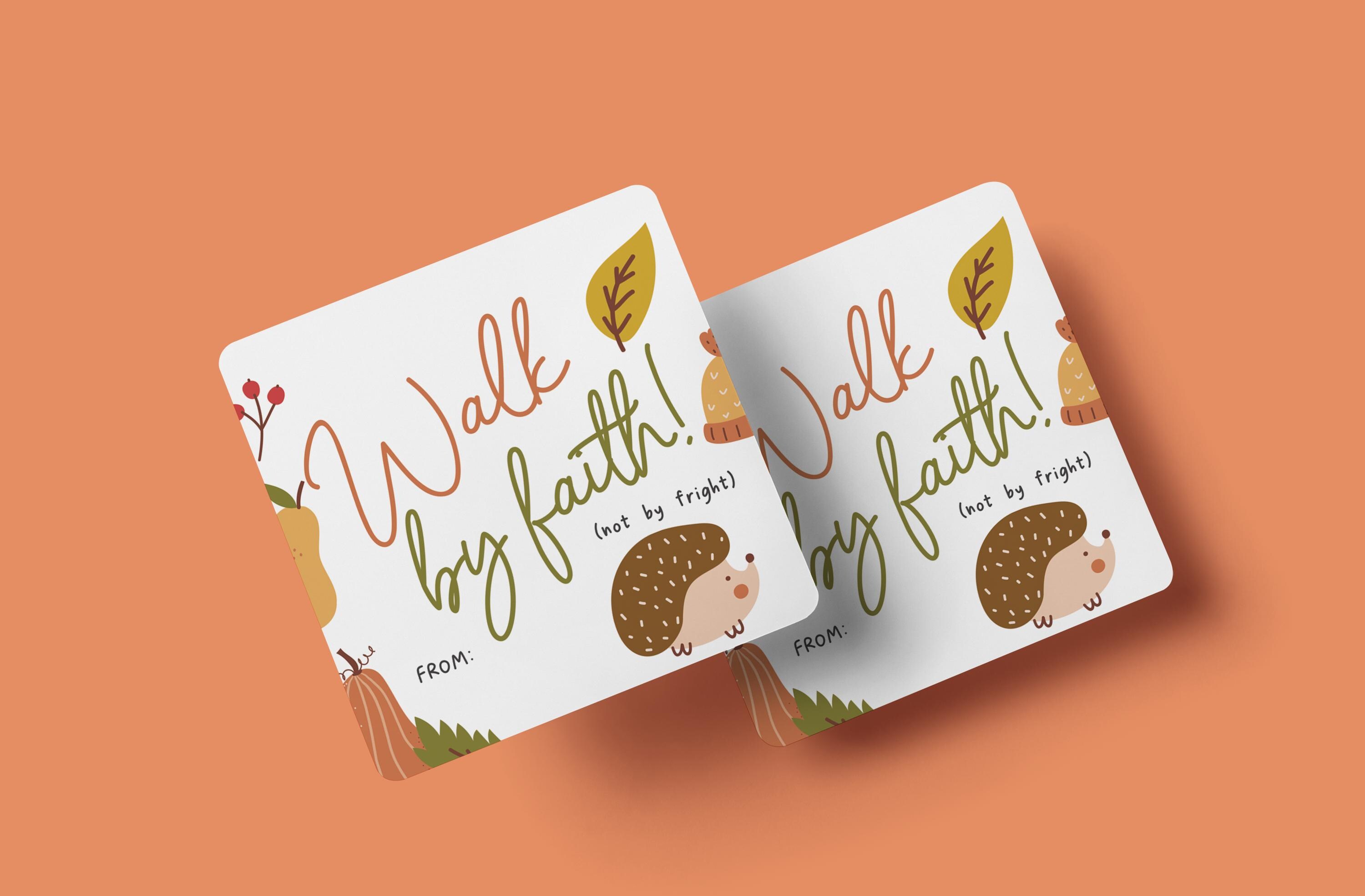 Christian Halloween Gift Tag for Kids, Halloween Bible Verse Cards ...