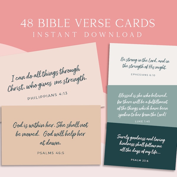 Bible Verse Cards - Etsy
