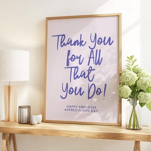 Employee Appreciation Day Decoration, Employee Appreciation Day Sign ...