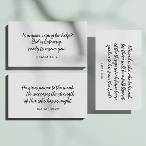 32 Prayer Scripture Cards, Memory Verse, Bible Verse Cards, Vision ...