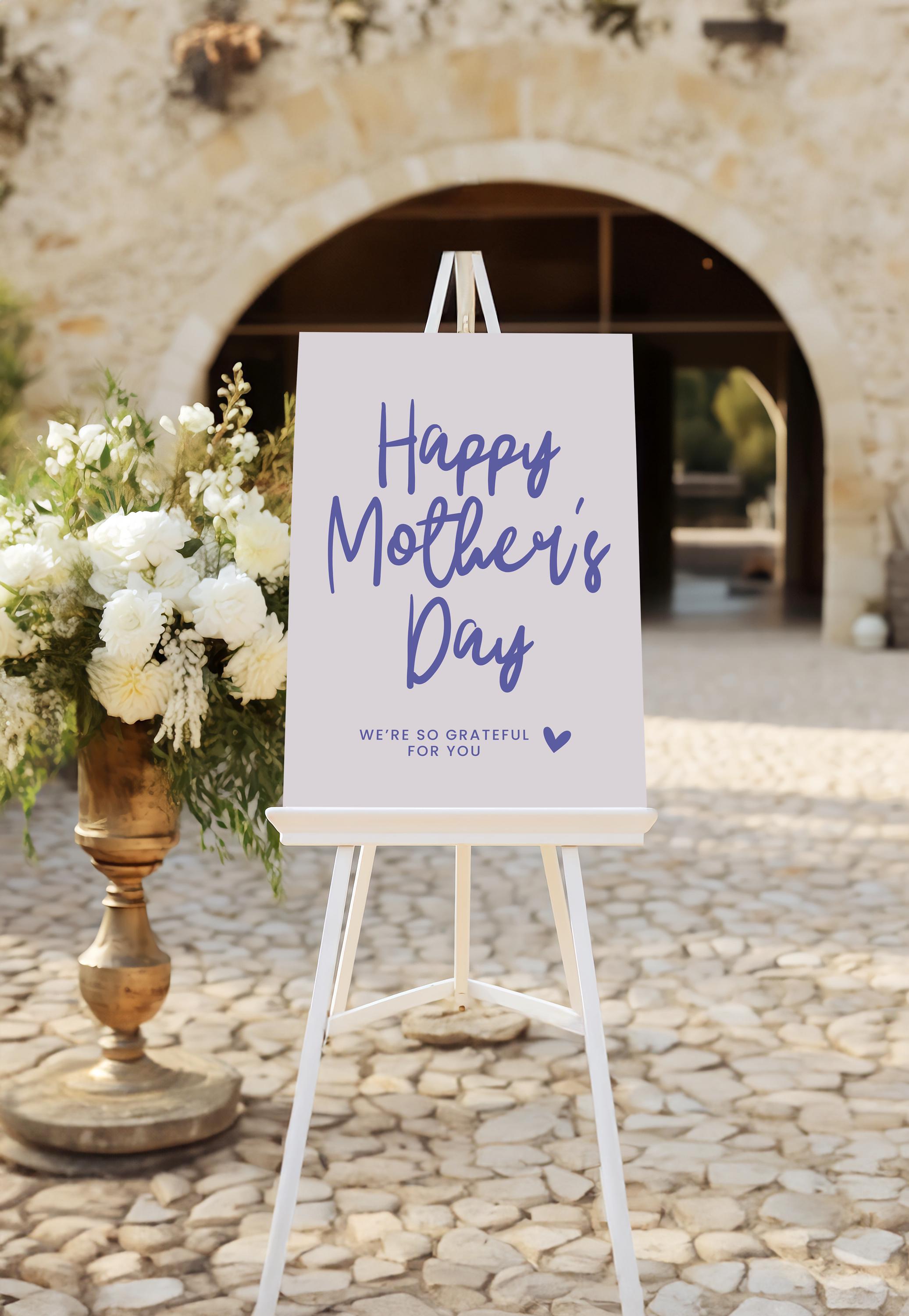 Mothers Day Banner, Happy Mothers Day Sign, Happy Mothers Day Poster ...