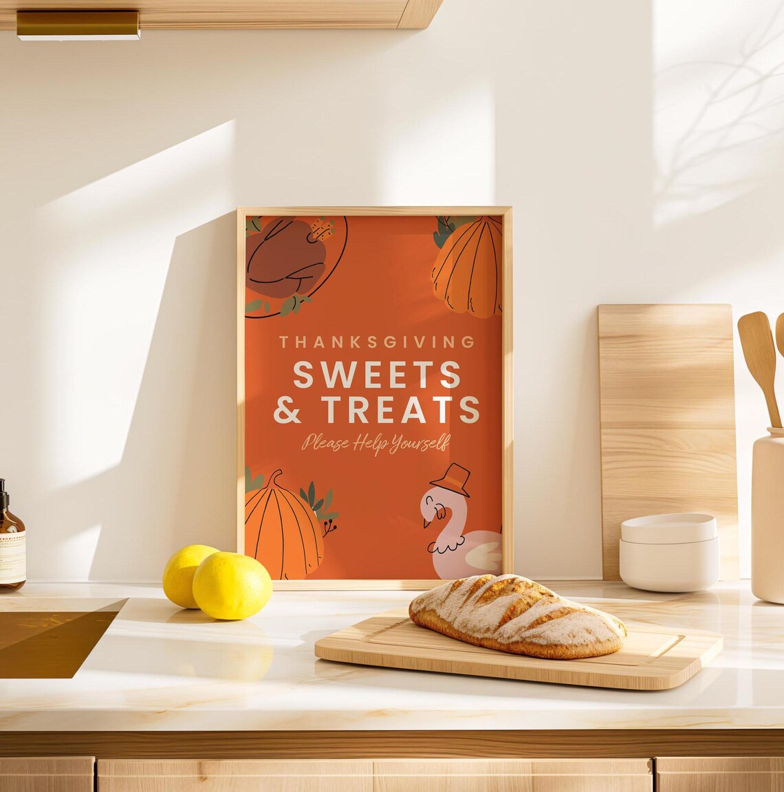 Thanksgiving Dessert Sign, Thanksgiving Dinner Table Sign, Thanksgiving ...